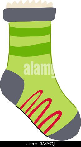 cozy socks heated cartoon vector illustration Stock Vector Image & Art ...