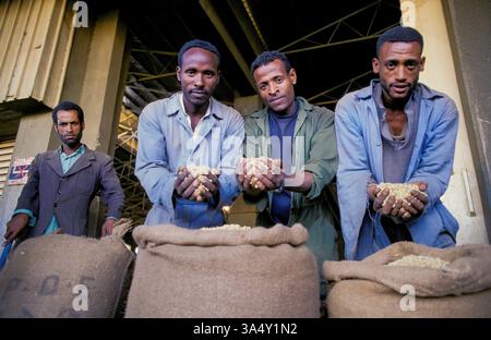 Ethiopia, Addis Abeba; coffee storage Stock Photo - Alamy
