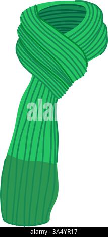 cashmere winter scarf man cartoon vector illustration Stock Vector ...