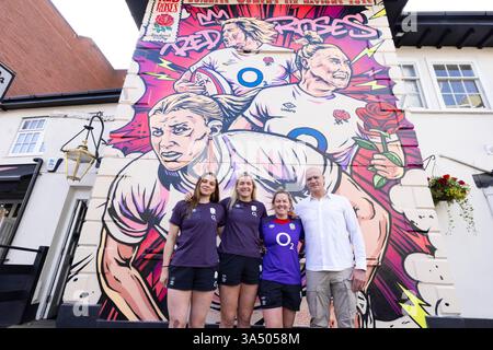 England's Zoe Aldcroft (left) and Lilli Ives Campion during a training ...