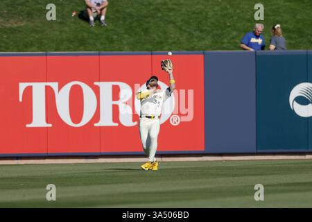 Milwaukee Brewers' Andrew Vaughn at bat against Houston Astros relief ...