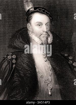 This portrait of Thomas Radcliffe, 3rd Earl of Sussex, was painted ...