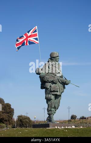 The Yomper statue by sculptor Philip Jackson. It is modelled on a ...