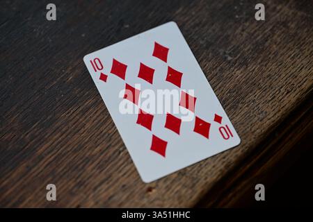 Vittsjö, Skåne, Sweden. March 16 2025. The five of spades Stock Photo ...