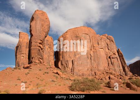 Monument Valley The Thumb Cly butte National park Utah Stock Photo - Alamy