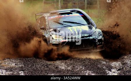 SOLBERG Oliver, Toyota GR Yaris Rally1, portrait, podium, portrait ...