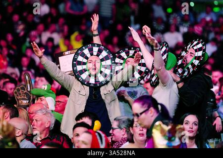 Darts fans in fancy dress during day five of the Paddy Power World ...