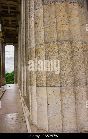 Fluted column structure of the outer columns of the Walhalla Hall of ...