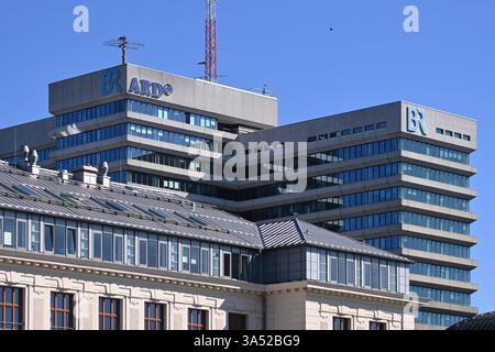 Funkhaus Bayerischer Rundfunk BR ARD am Rundfunkplatz in Muenchen ...