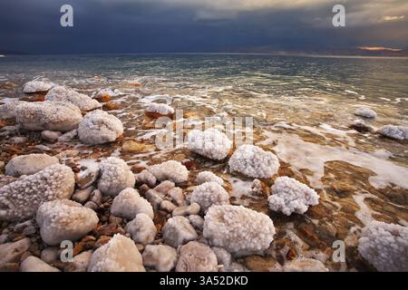 Grandiose spring thunder-storm on the Dead Sea Stock Photo - Alamy