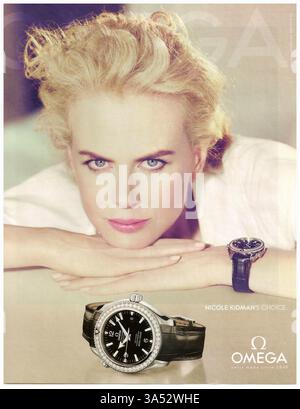 poster advertising OMEGA Seamaster watch in magazine from 1992 year ...