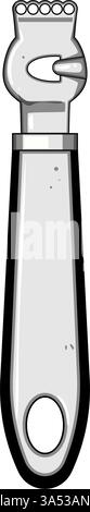 grater citrus zester cartoon vector illustration Stock Vector Image ...