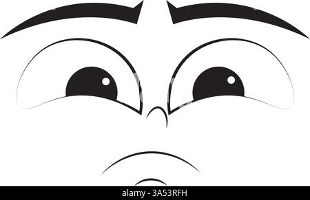 Flat angry expression emote avatar Vector Stock Vector Image & Art - Alamy