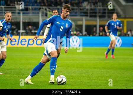 Daniel Maldini (Italy) ; during the Uefa Nations League 2025 match ...