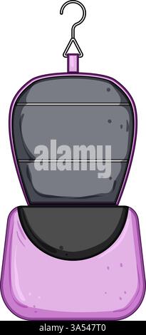 glow toiletry bag cartoon vector illustration Stock Vector Image & Art ...