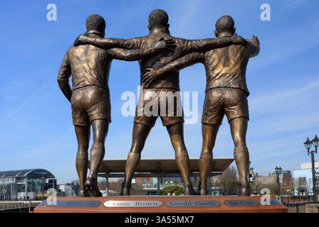 Billy Boston, Clive Sullivan, and Gus Risman statue, Cardiff Bay, Wales ...