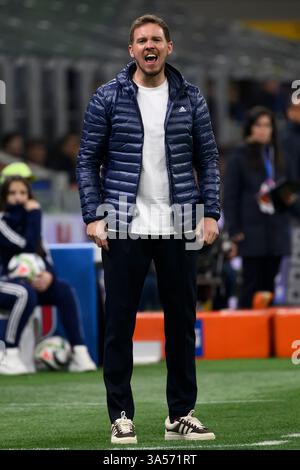 Germany manager Julian Nagelsmann reacts as his team takes on Ivory ...