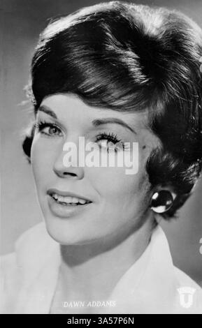 Actress Dawn Addams in white bathing suit Stock Photo - Alamy