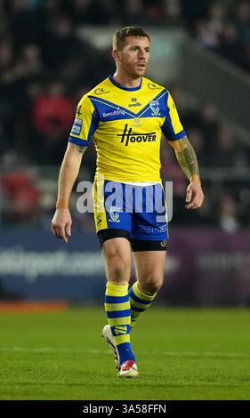 Warrington Wolves' Marc Sneyd during the Betfred Challenge Cup quarter ...