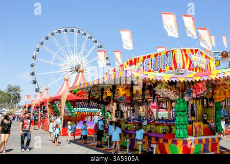 Costa Mesa, California, United States - 07-17-2019: A view of people ...