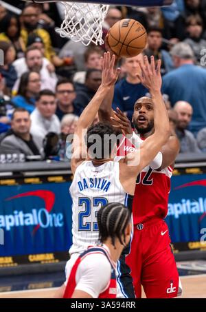 Orlando Magic forward Tristan da Silva (23) defends against Houston ...