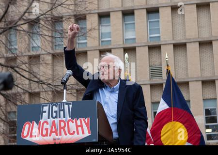 Denver, Co, USA. 21st Mar, 2025. Bernie Sanders, Alexandra Ocasio ...