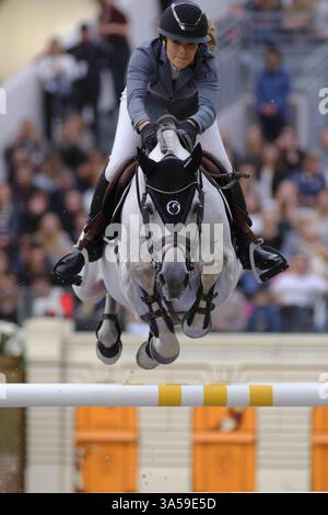 Ines JOLY of France with Imposant van de renger during the Grand Prix ...