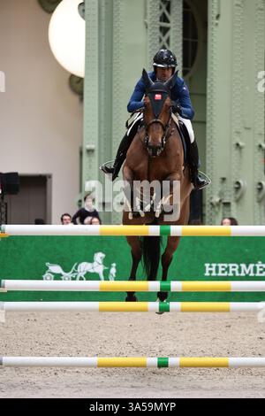 Olivier Perreau of France with Gl Events Dorai D'aiguilly during the ...