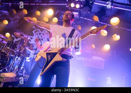 Bergen, Norway. 21st Mar, 2025. The Norwegian rock band Death By Unga ...