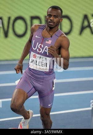 Brandon Miller of the USA competing in the 800m final at the World ...