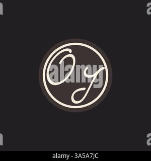 Initial Simple Letter OI Logo Design Vector Template. Abstract Luxury ...