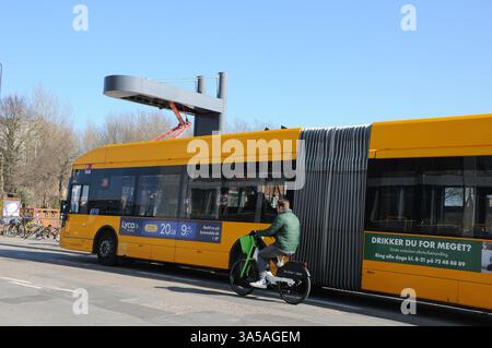 Copenhagen/ Denmark/22 MARCH 2025/2A route vdl motory bus is recharging ...