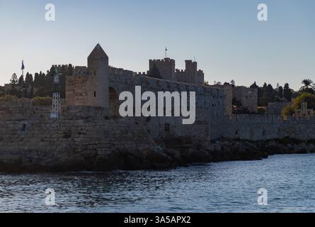 A picture of the De Naillac Tower, part of the Medieval Rhodes City ...