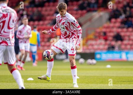 Wrexham's Max Cleworth during the Sky Bet Championship match at SToK ...