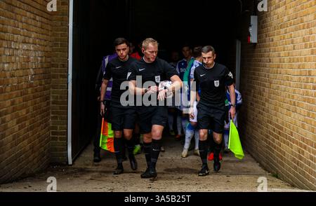 Referee Andrew Humphries during the Sky Bet League Two match at the ...