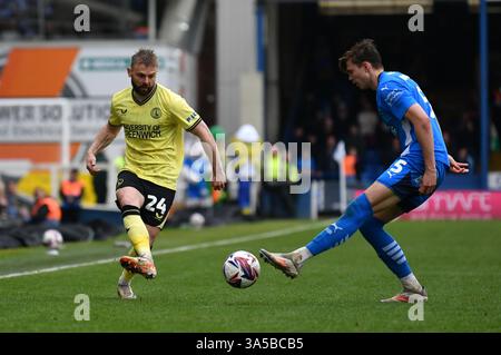 Peterborough, England. 22nd Mar 2025. Thierry Small before the Sky Bet ...