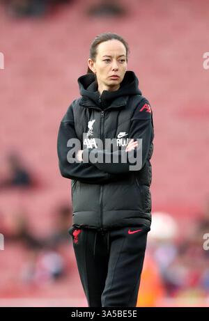 Liverpool interim manager Amber Whiteley during the Adobe Women's FA ...