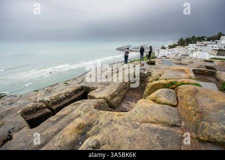 Phoenician necropolis facing the Bay of Tangier, Marshan district ...