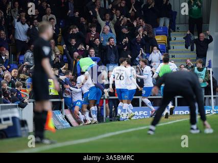 23, Connor Mahoney of Barrow AFC pauses during the Sky Bet League 2 ...