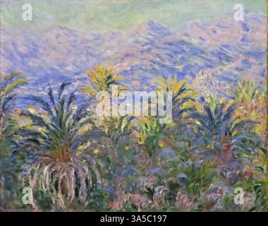 Palm Trees at Bordighera, 1884 by Claude Monet Stock Vector Image & Art ...