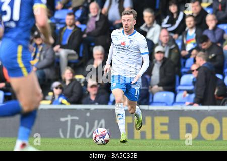 #11, Elliot Newby of Barrow AFC in attacking action during the Pre ...
