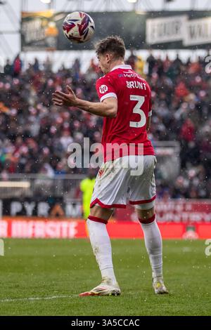 Wrexham's Lewis Brunt during the Sky Bet League One match at the SToK ...