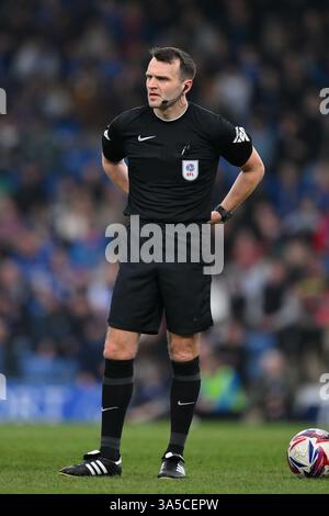 Referee Ben Speedie during the Sky Bet Championship match at Ewood Park ...