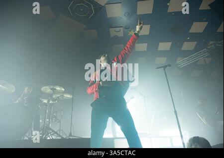 Josh Franceschi of You Me At Six performing at Barrowland, Glasgow ...