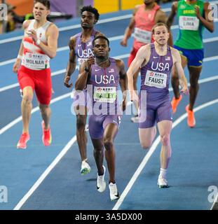 Christopher Bailey of the USA competing in the men’s 4x400m relay at ...