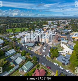 Aerial View of the town Armidale, NSW, 2340, Australia, with beautiful ...