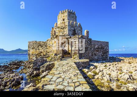The three-tiered watchtower Stock Photo - Alamy