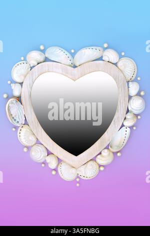 Gray snail shell on a blue background. Macro photography Stock Photo ...