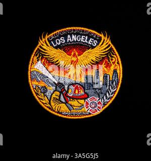 California Wildfire Memorial Patch Stock Photo - Alamy