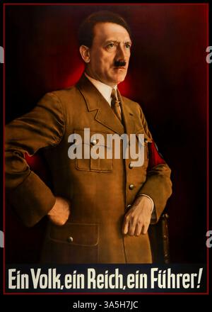 From the left, the Fuhrer and German chancellor Adolf Hitler in a ...